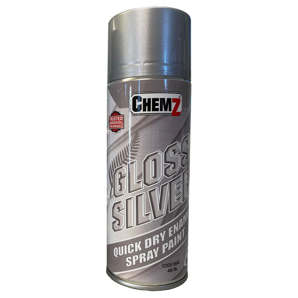 Chemz Enamel Paint Gloss Silver (400 ml) – CMG Motorcycles