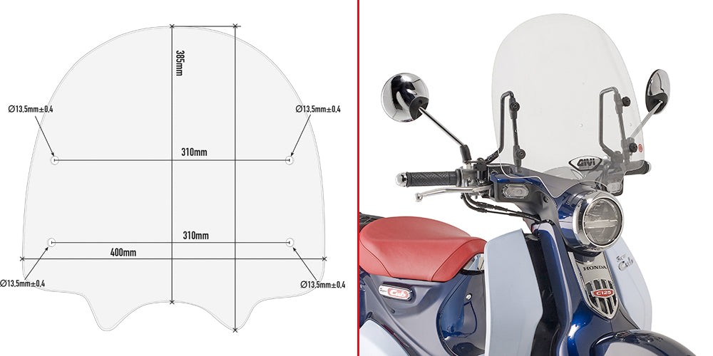 Other Honda screens: models up to 650cc – CMG Motorcycles
