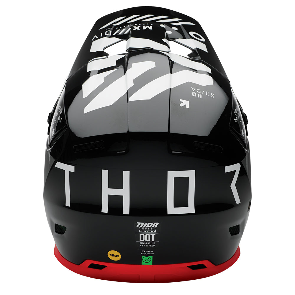 THOR HELMET REFLEX STRIKE BLACK/RED – CMG Motorcycles