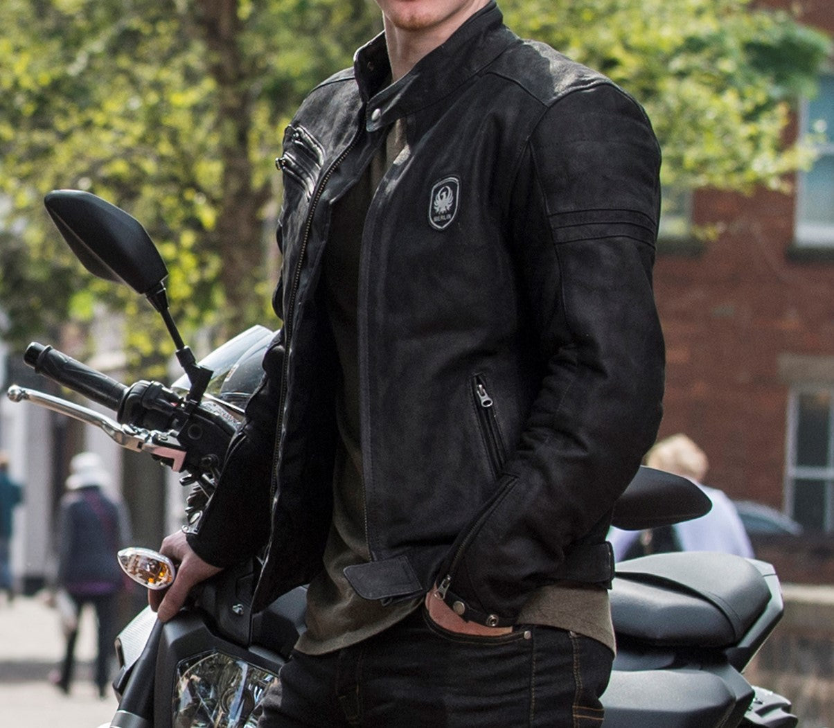 Merlin Alton suede leather jacket - size 40 only – CMG Motorcycles